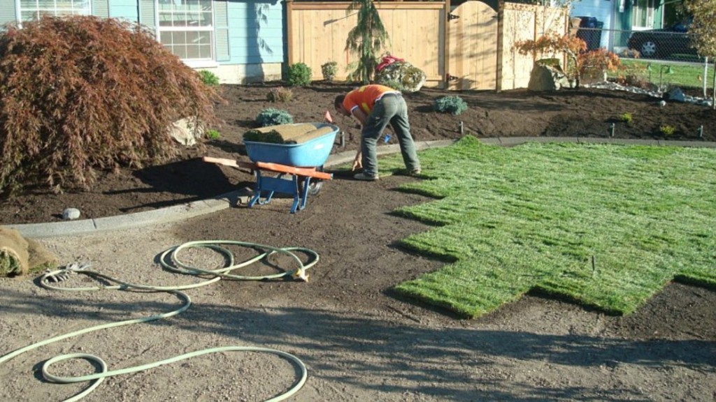 Laying sod – Best Curb and Curbify Inc.